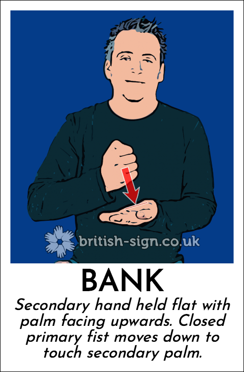 Bank in British Sign Language (BSL)
