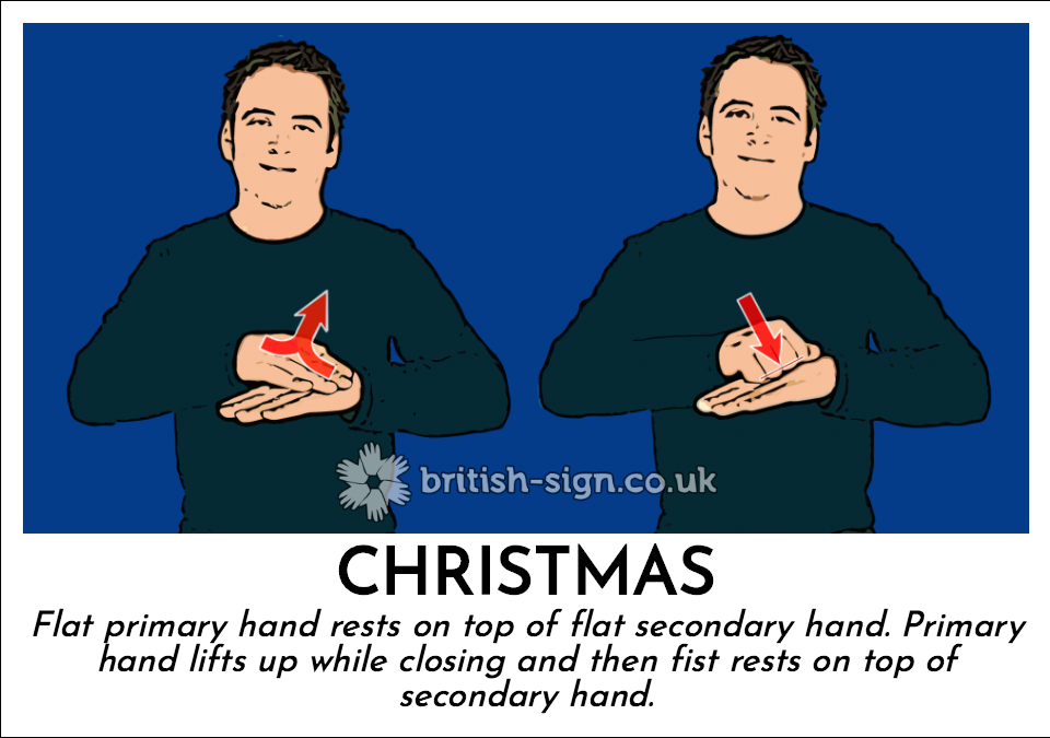 Christmas in British Sign Language (BSL)