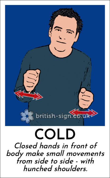 Cold in British Sign Language (BSL)