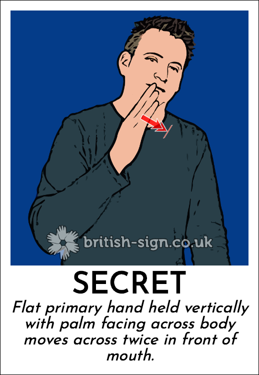 Secret in British Sign Language (BSL)