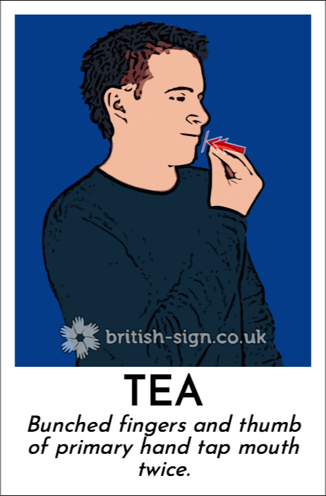 Tea Food in British Sign Language (BSL)