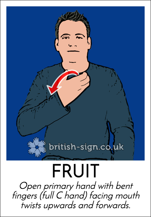 Sign of the Day - Fruit : r/BSL