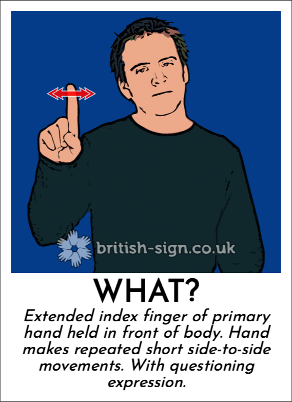 Left Handed Signing - British Sign Language