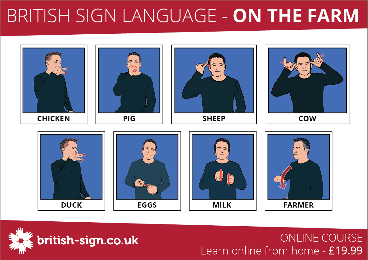On The Farm British Sign Language Learn BSL Online